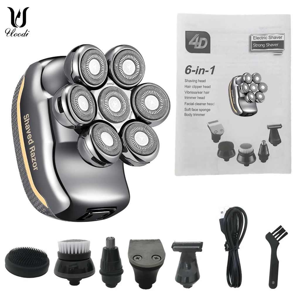 Best Electric Shaver Bald Heads - 7-blade Electric Shaver Men Hair ...