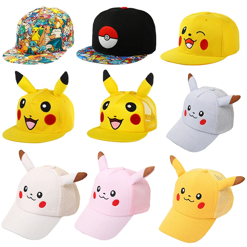 Hot Pokemon Baseball Cap Pikachu Hat Pokemon Cosplay summer man Hip Hop ...