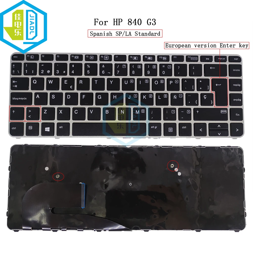Latin-Spanish-Notebook-PC-Keyboard-For-HP-Elitebook-740-745-840-G3-G4 ...