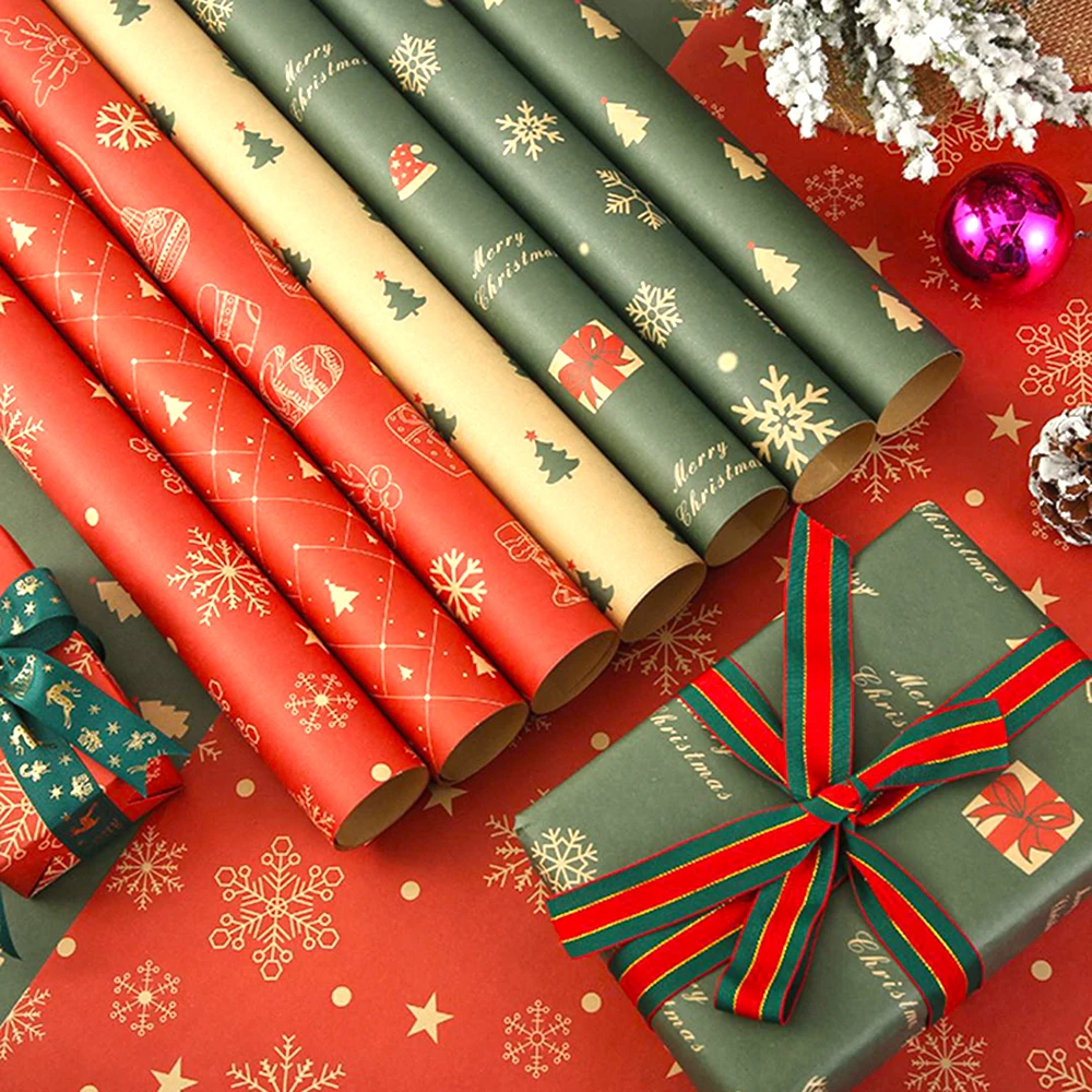 Gold Christmas Wrapping Paper
