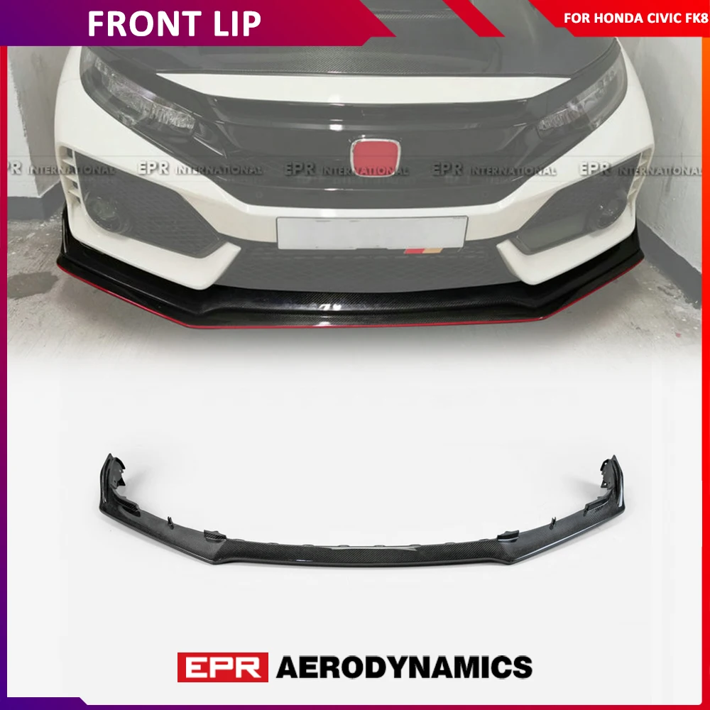 Front-Lip-Fit-For-Honda-FK8-Civic-Type-R-OEM-Carbon-Fiber-Front-Lip ...