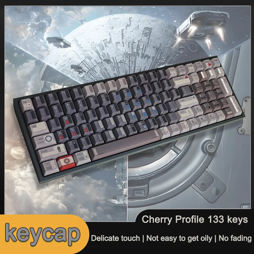 133-Keys-PBT-Keycaps-Wandering-Earth-Keycap-Set-5-sided-Dye-sublimation ...