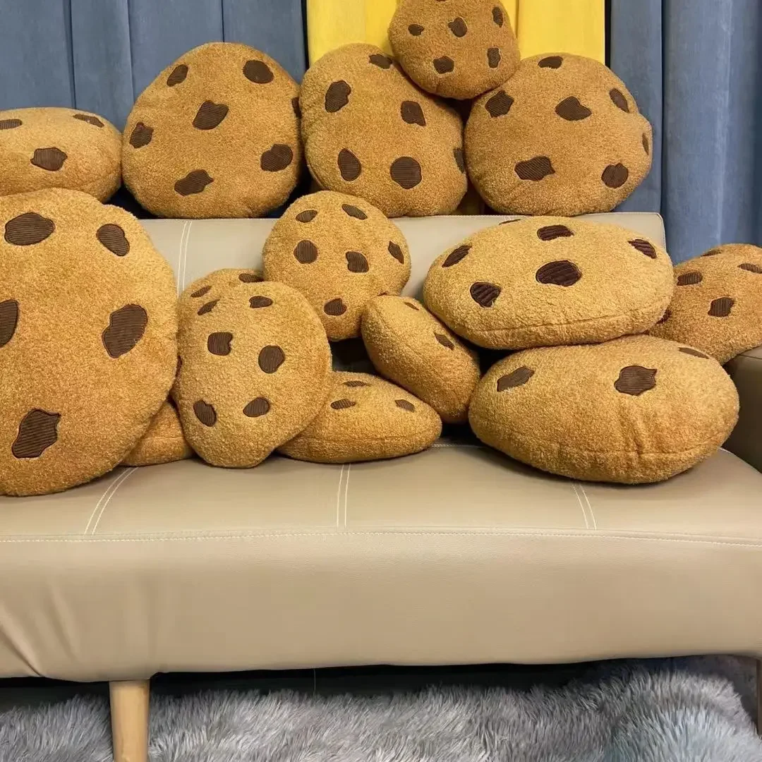 Chocolate-Chip-Cookie-Pillow-Stuffed-Plush-Toy-Pillow-Round-Cookie ...