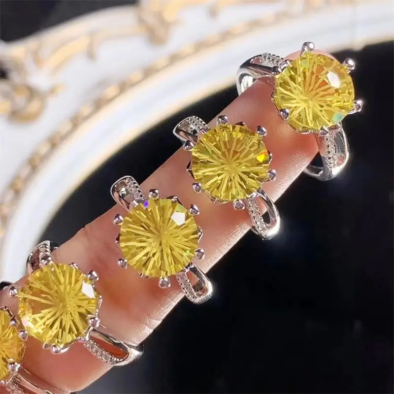 10MM-Natural-Firework-Citrine-Ring-Resizable-Reiki-Healing-Fengshui ...