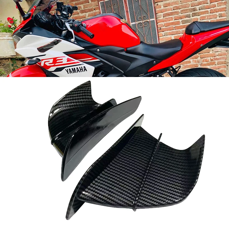Fit-For-Yamaha-YZFR6-YZFR1-YZFR3-YZF-R6-R1-R3-Winglets-Air-Deflector ...