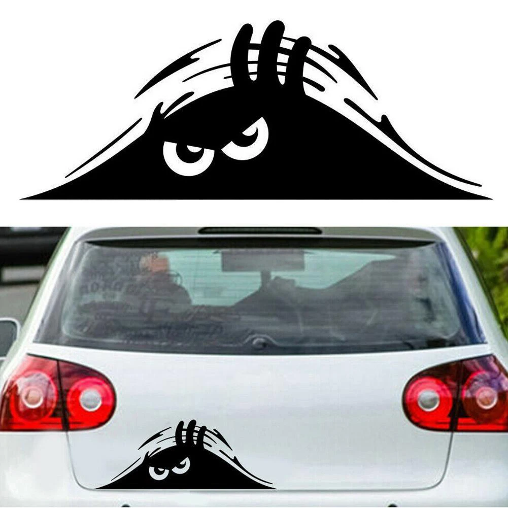 Peeking Monster Funny Creative Auto Stickers Diy Reflective Waterproof ...