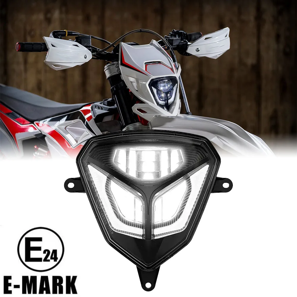 Dirt-Bike-Motorcycle-Accessories-E24-LED-Headlamp-E-Mark-Approval ...