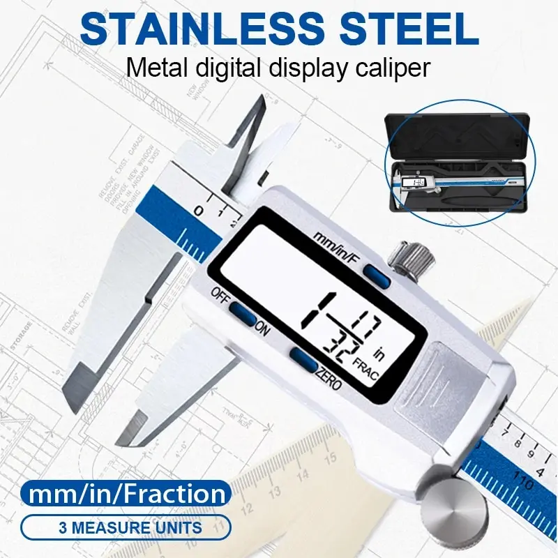 ET52-0-01mm-High-Precision-Stainless-Steel-Digital-Caliper-150mm-Fraction-MM-Inch-Vernier ...