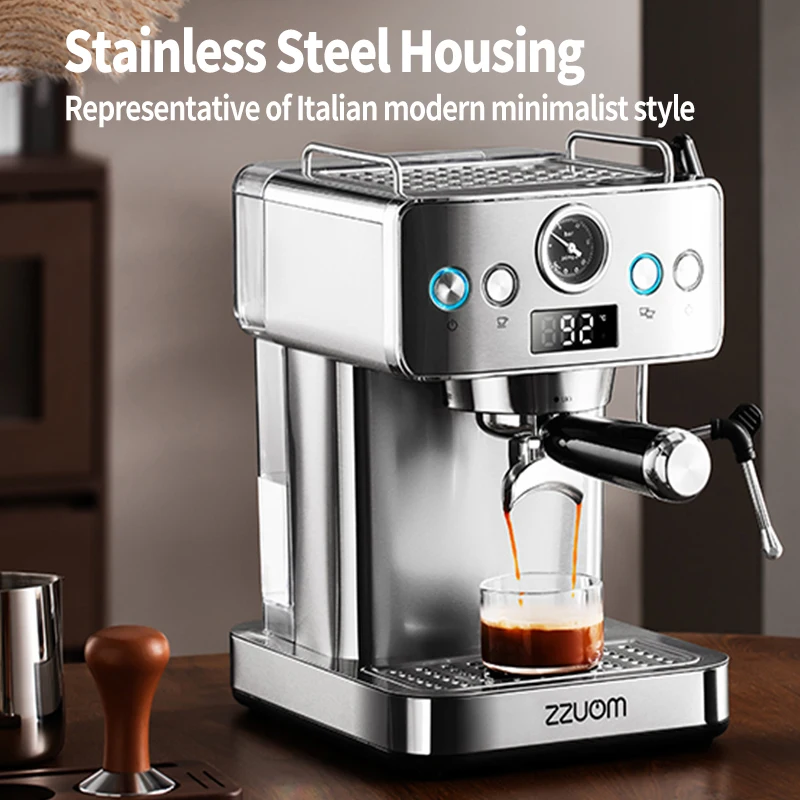 20Bar Semi-Automatic Espresso Machine,Stainless Steel Casing ...