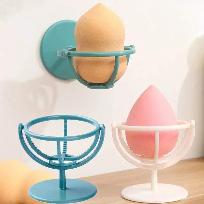 Puff-Holder-360-Rotatable-Wall-mounted-Sponge-Powder-Puffs-Shelf-White ...