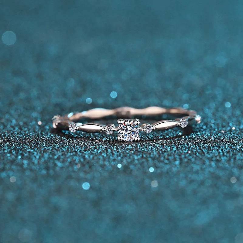 Platinum-PT950-moissanite-ring-women-s-niche-high-level-light-luxury-hundred-jewelry-ins-style ...