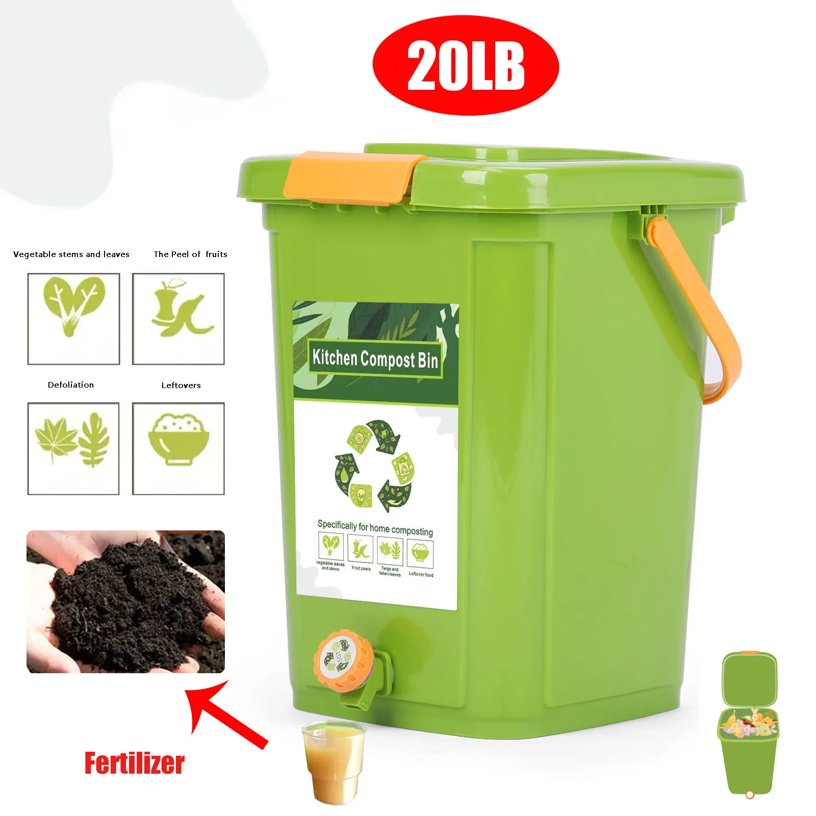 20L-Compost-Bin-Fermentation-Tank-Small-Household-Compost-Box-For-Food ...