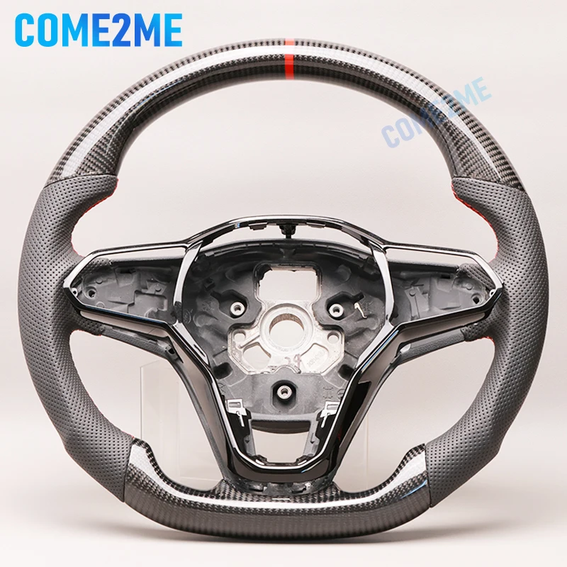 Volante-personalizado-de-fibra-de-carbono-volante-para-Volkswagen-VW ...