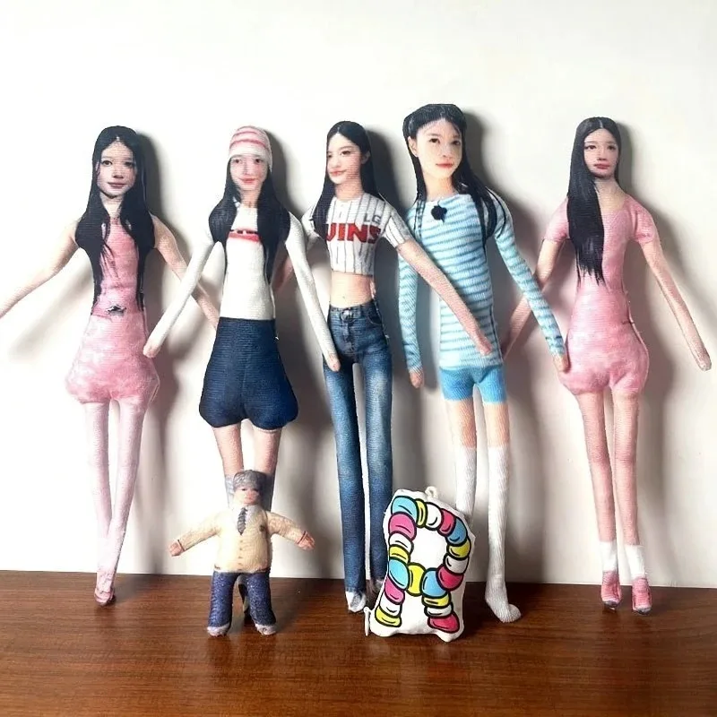 Game ILLIT Yunah Minju Cosplay Plush Dolls Handmade Abstract Wire ...