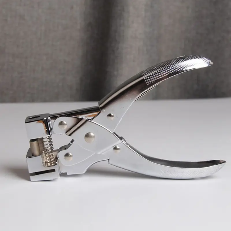 Punch-Hole-Puncher-Cut-PVC-Plastic-ID-Cutter-Paper-Tag-Tool-Plier-Hole ...