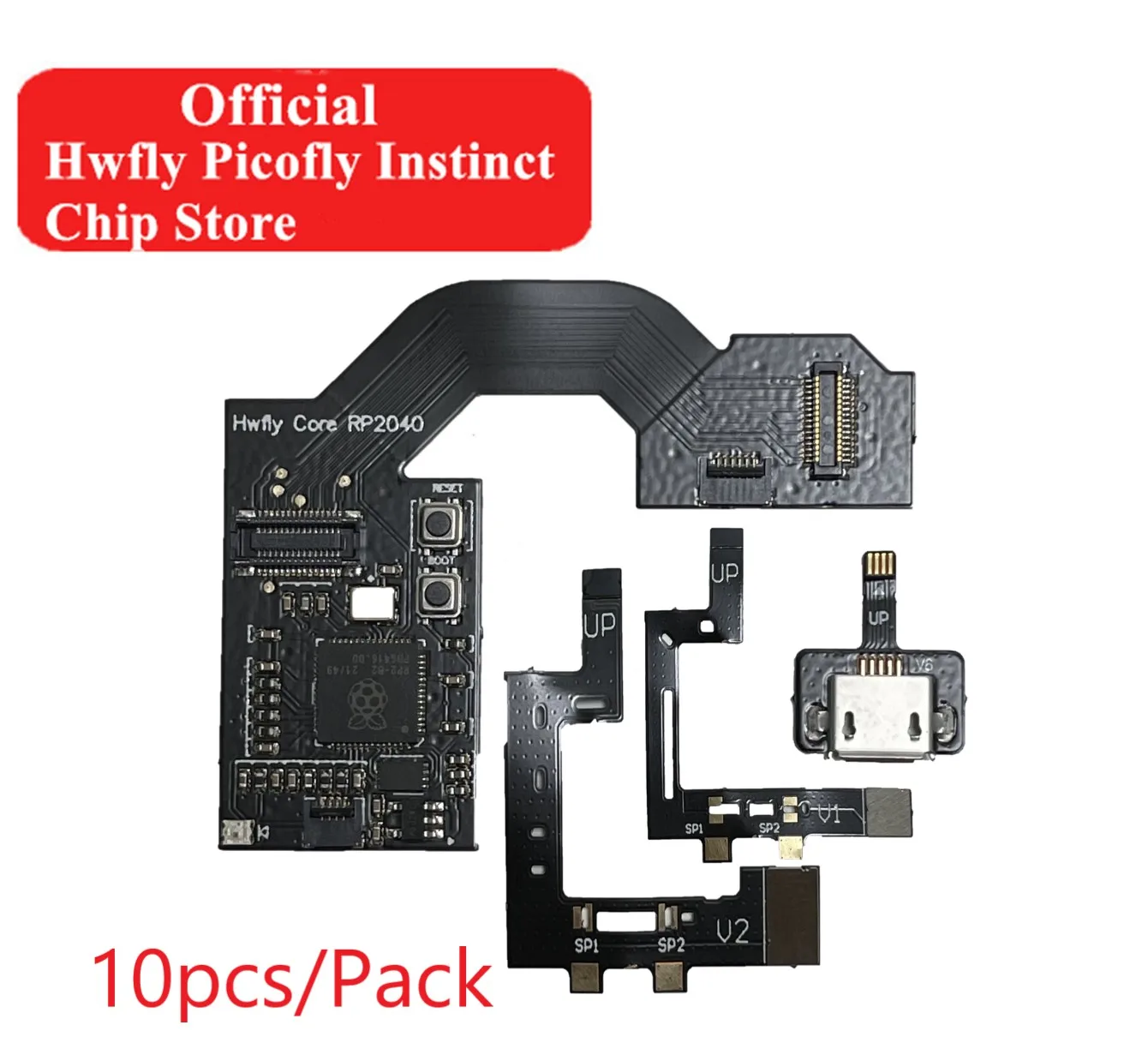 Hwfly Core Chip, RP2040, Atualizável e Flashable, Suporta V1 e V2 ...