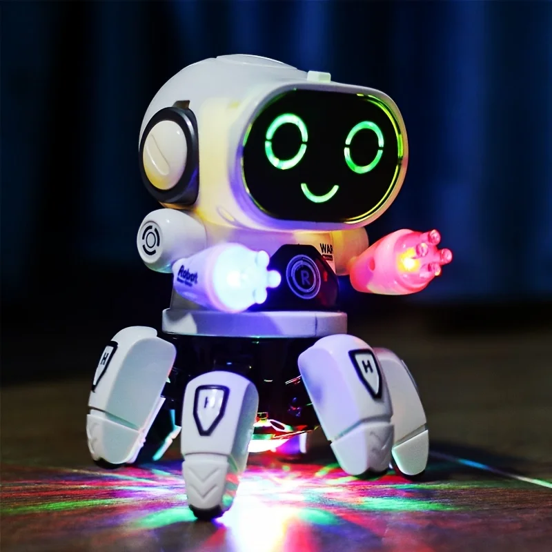 Cute 6-Claw LED Light Musical Dancing Robot: An Educational and ...