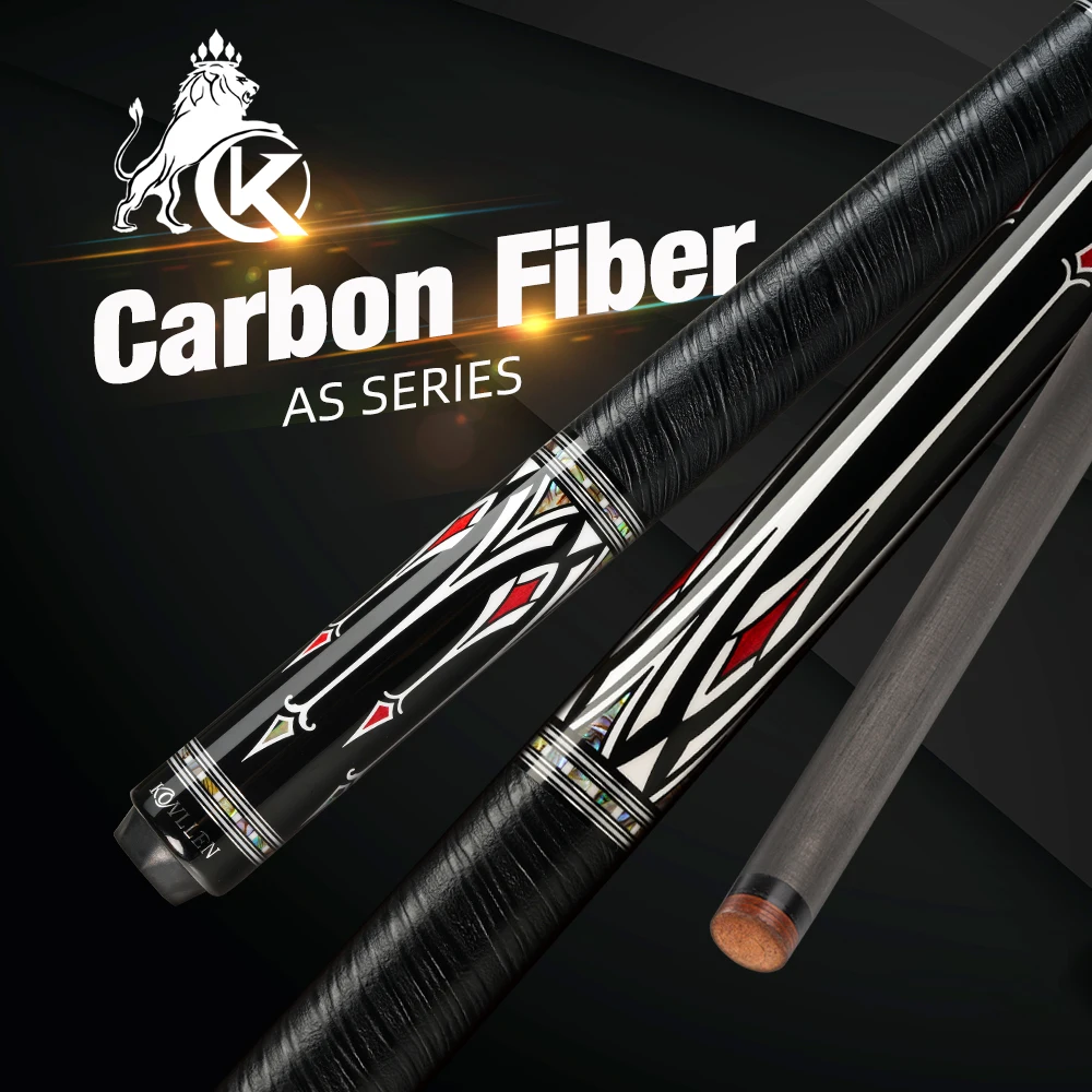 KONLLEN-Carbon-Fiber-Pool-Cue-AS-Series-with-Low-Deflection-1-2-Split ...