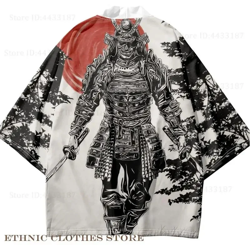 AIAI 2025Large Size Japanese Cardigan Print Women Shirt Kimono Aori ...