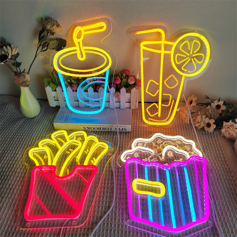 Lemon Neon Sign for Hot Dogs Open Logo Neon Tube Vintage Bright Sign ...