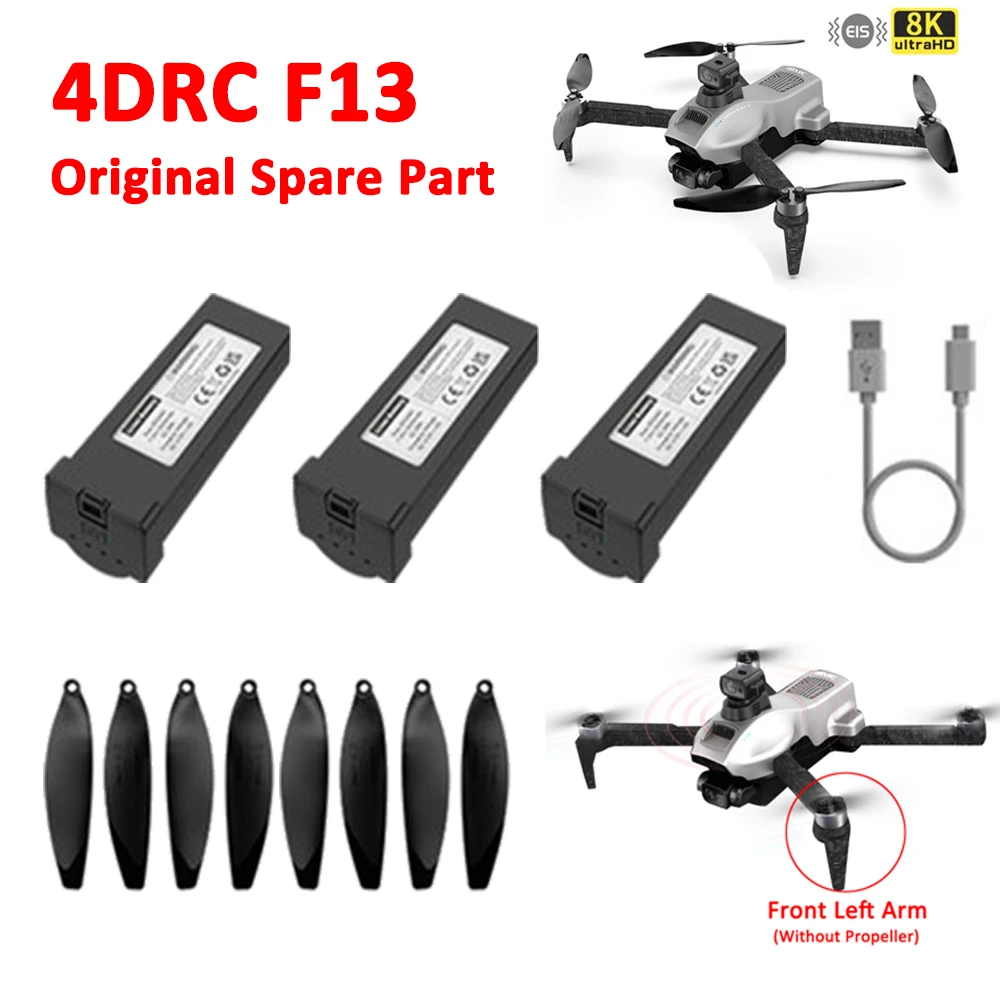 4DRC-F13-Drone-Original-Spare-Part-7-4V-3000mAh-Battery-Battery-Charger ...
