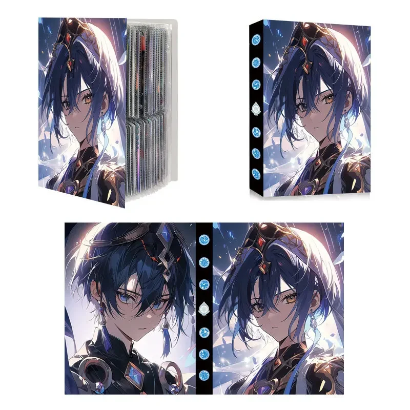 Genshin Impact 240 Pcs Cards Album Binder Book Map Letter Holder Binder ...