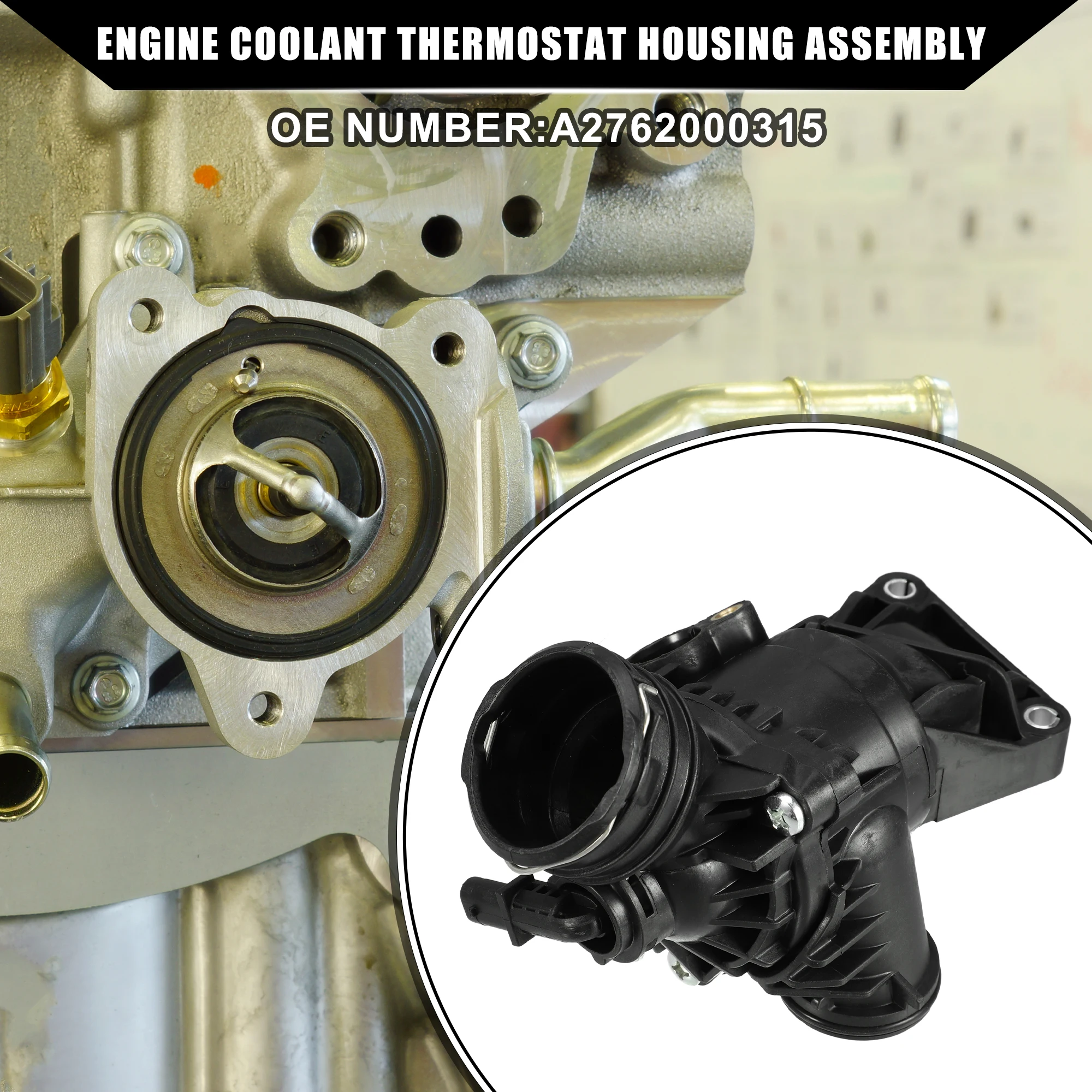 X-Autohaux-Car-Coolant-Thermostat-Housing-Assembly-A2762000315-for ...