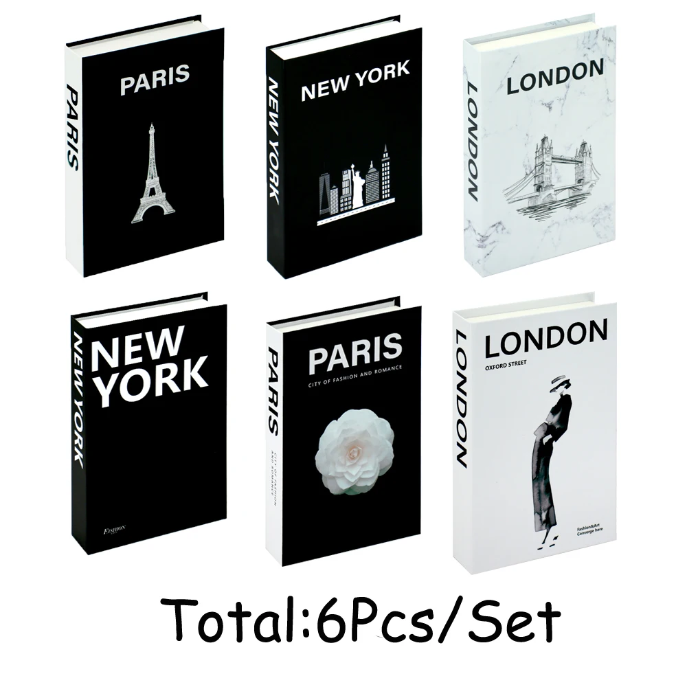 6Pcs-Set-Fake-Books-Set-for-Decoration-Coffee-Table-Ornaments-Modern ...