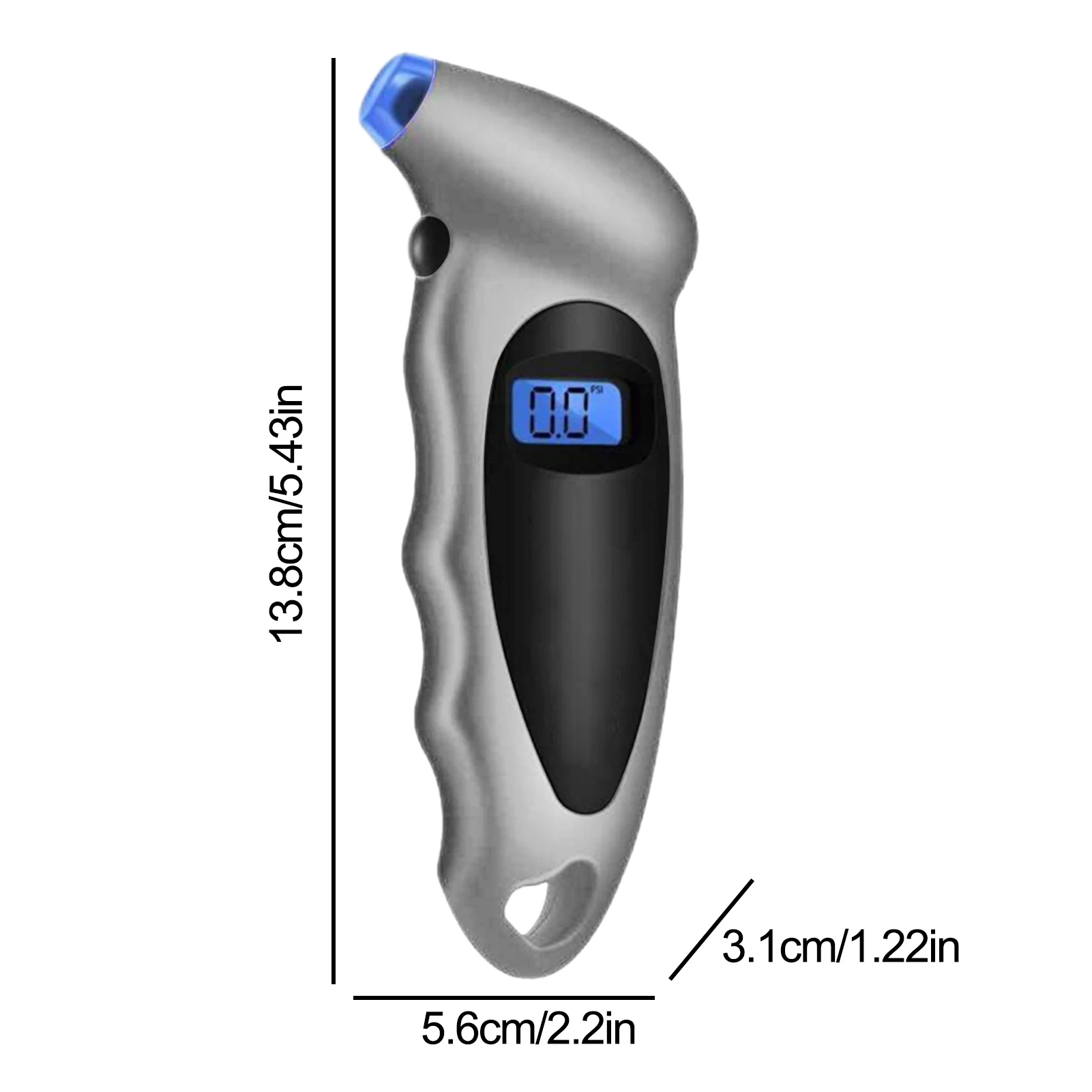 MANOMETRE,Orange-France--Jauge de pression'air numérique pour voiture ...