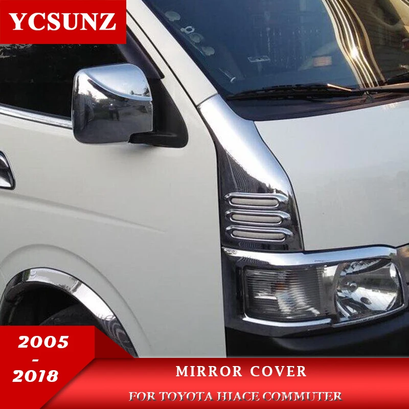 2005-2018-Chrome-Mirror-Cover-For-Toyota-Hiace-Commuter-Van-2005-2006 ...