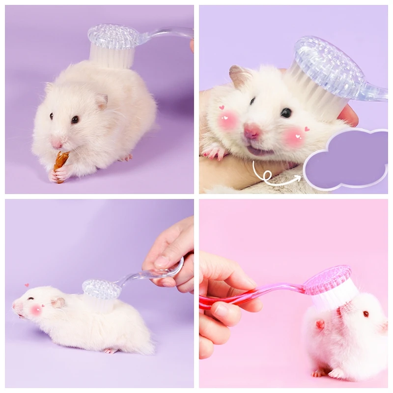 Pet-Bath-Brush-Soft-Bath-Brush-Hedgehog-Hamster-Golden-Bear-Cleaning ...