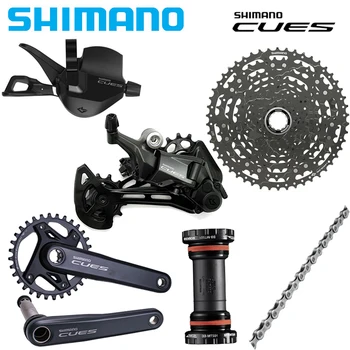 SHIMANO CUES U6000 1X11Speed Groupset Shift Lever Rear Derailleur Crankset LG400-11 50T Cassette ...