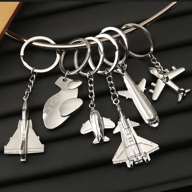 Fashion-Airplane-Keychain-High-Quality-Polished-Metal-Aircraft-Model ...