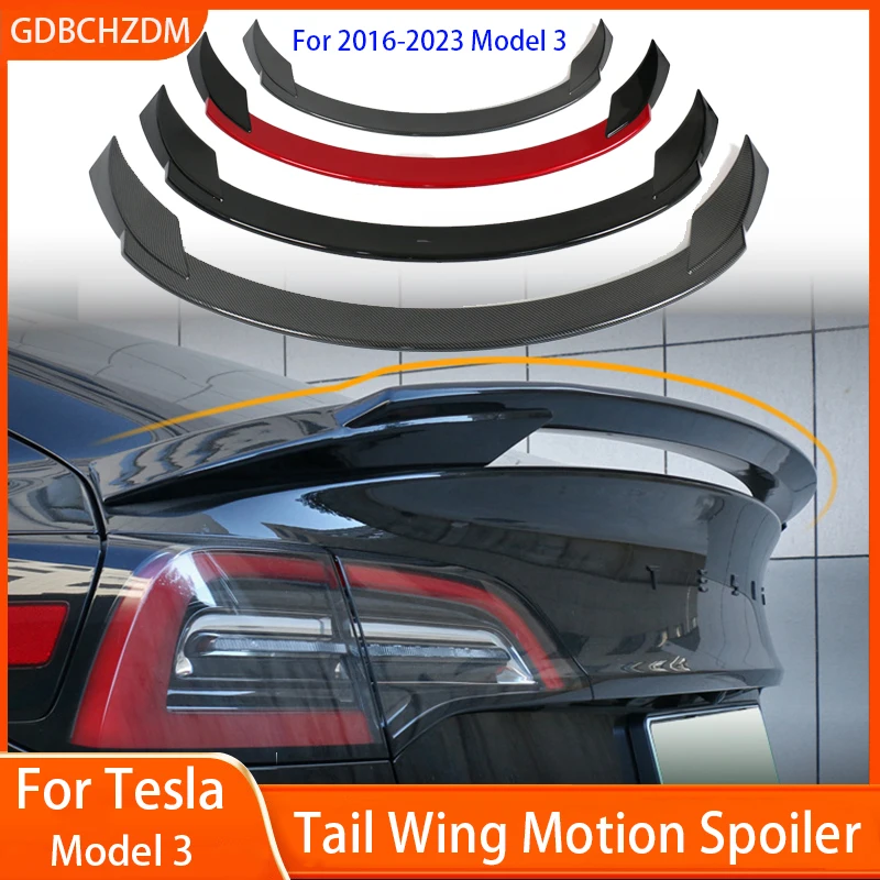 Spoilers-Wings-For-Tesla-Model-3-Max-Style-2016-2023-ABS-Car-Rear ...