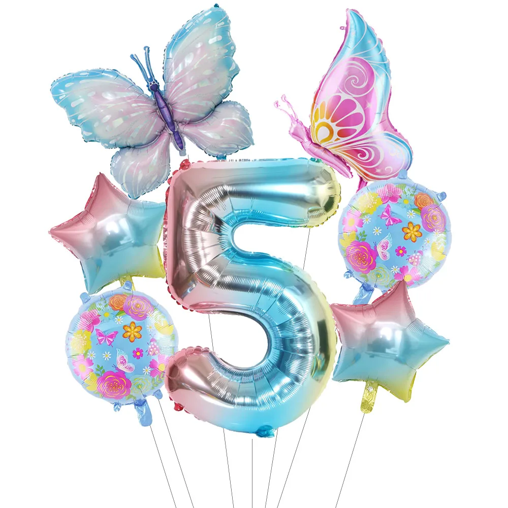 7pcs-Butterfly-Balloon-32inch-Birthday-Number-Balloon-Gradient-Pink ...