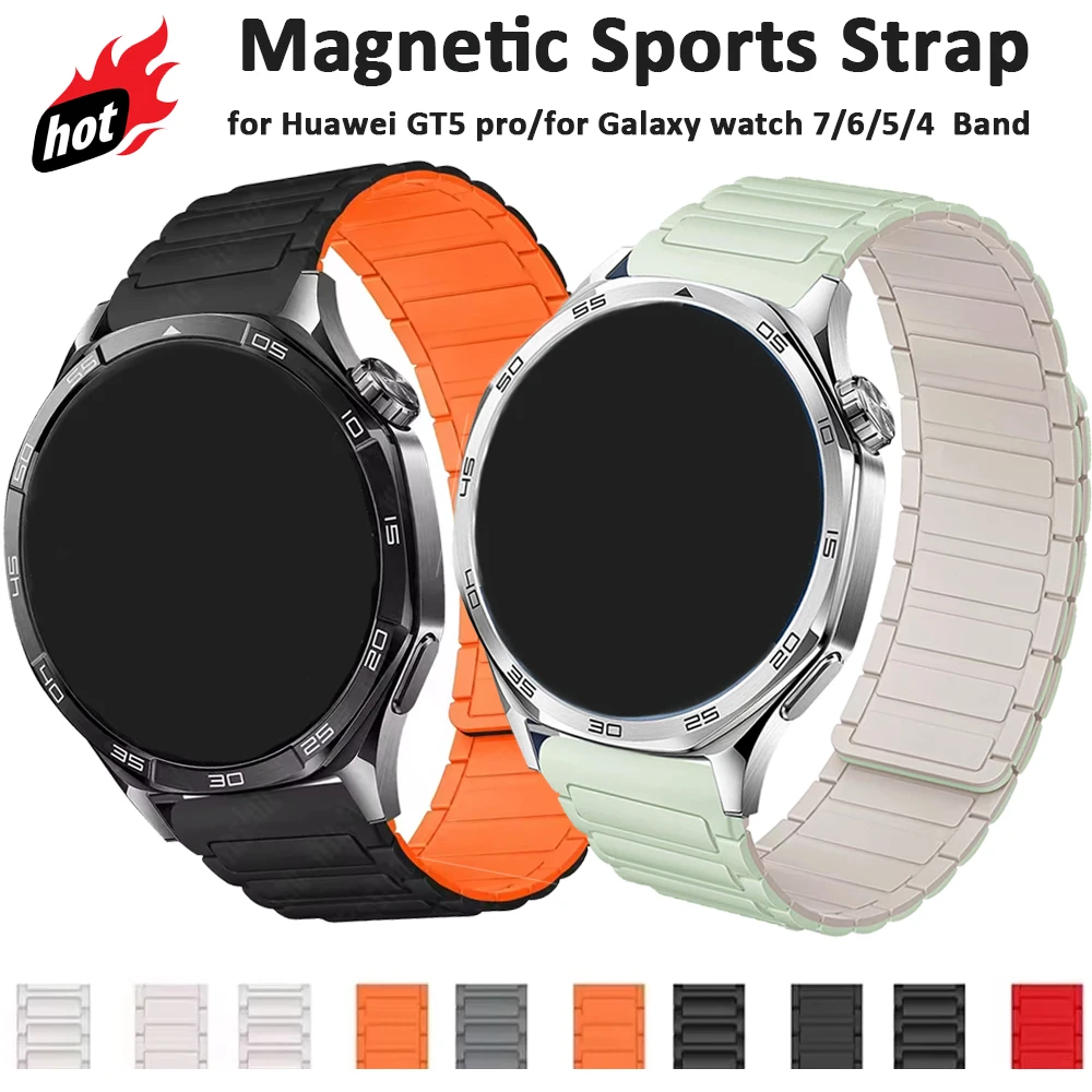 18mm 20mm 22mm Magnetic Strap for Huawei Watch 5 GT5 Pro 46mm Active ...