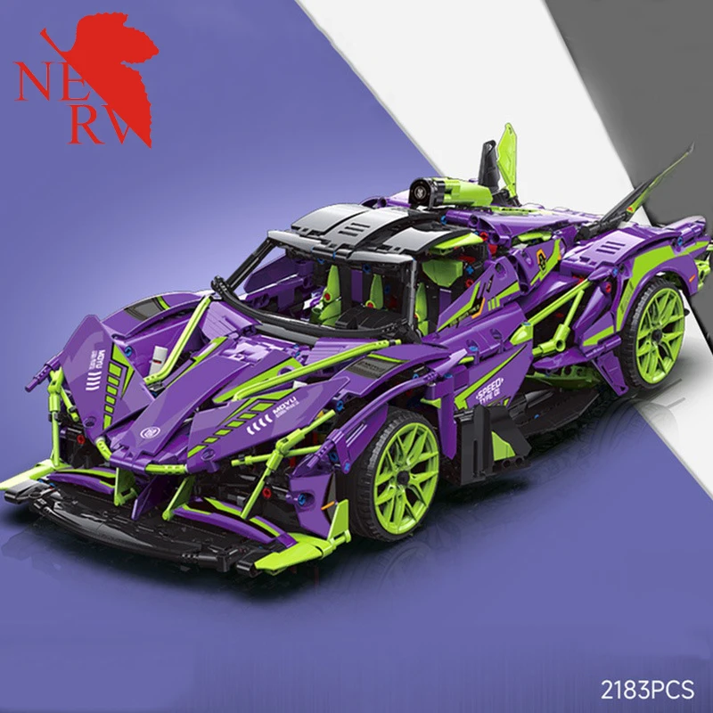 EVANGELION Eva Building Block Anime Car Model Building Blocks Car ...