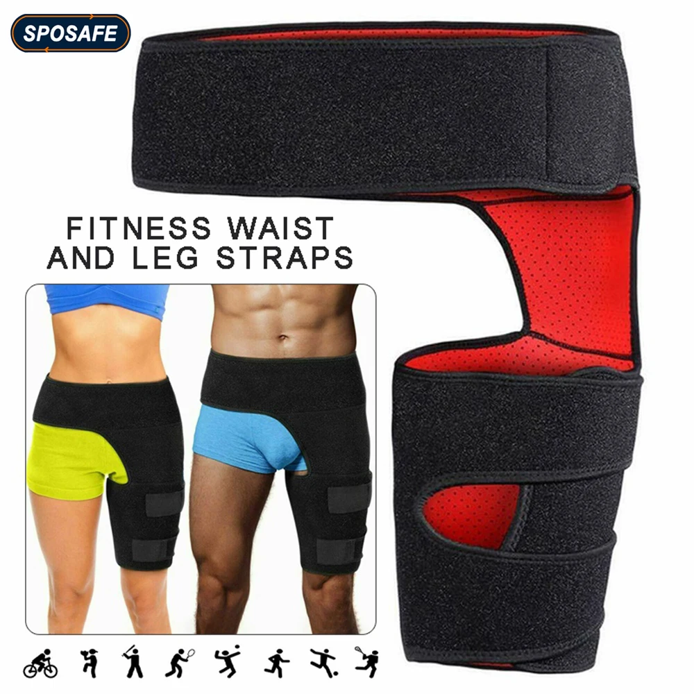 Hip Brace Thigh Compression Sleeve | Hamstring Compression Wrap ...