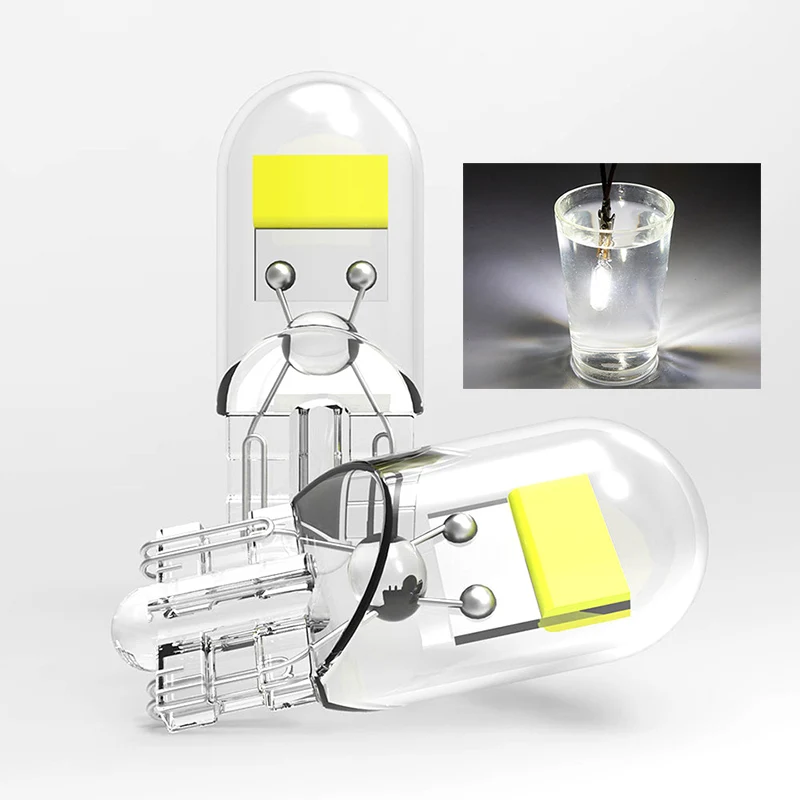 2pcs-w5w-led-T10-Bulbs-Sapphire-COB-LED-12V-Drive-Led-Wedge-Bulb-168 ...