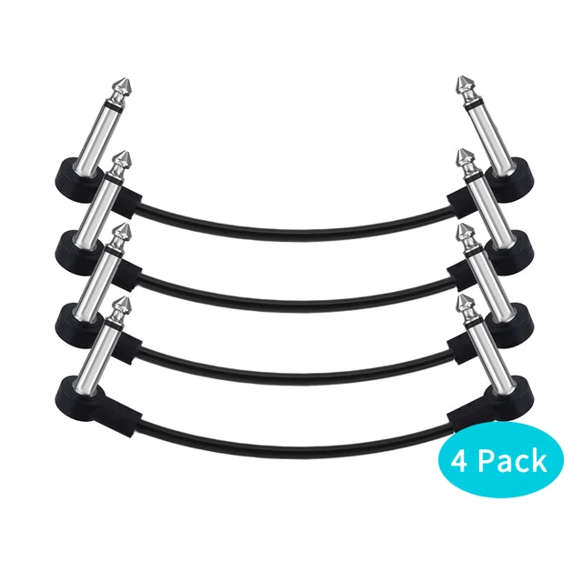 Patch Cables Guitar Donner Guitar Patch Cables - 6-Pack 6 Inch Pedal ...