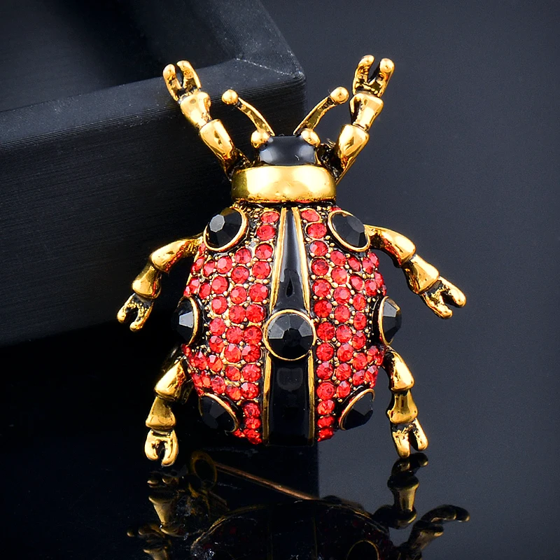 SINLEERY-broches-de-escarabajo-de-cristal-rojo-y-negro-para-mujer-alfiler-para-fiesta-accesorios ...