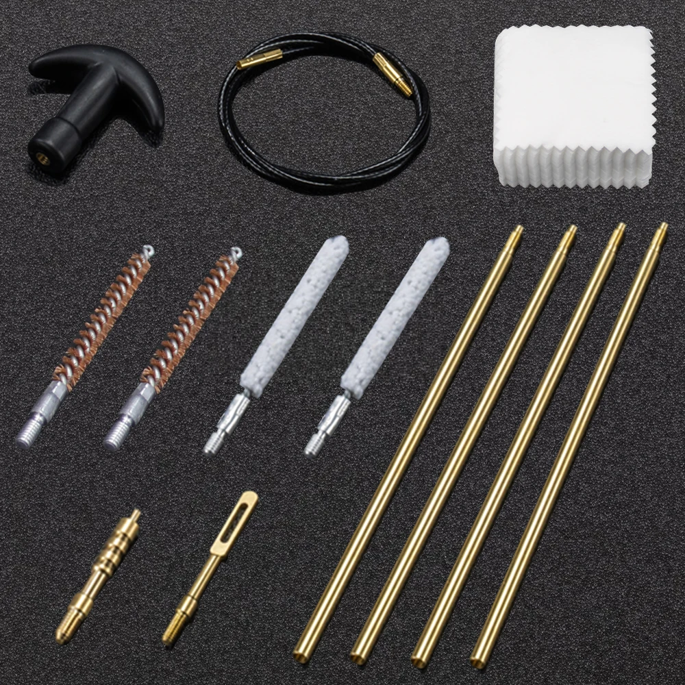13Pcs/Set Gun Bore Cleaning Kit for .22/.223/.30/.308/.357/.38 Caliber ...