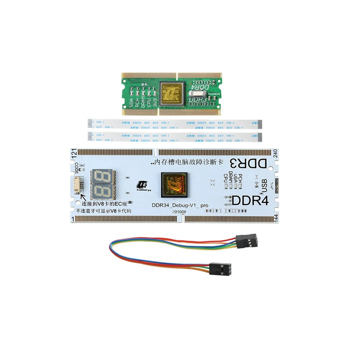 Laptop Desktop Motherboard Memory Slot Ddr3 Ddr4 Diagnostic Analyzer Test Card Notebook For Ddr3