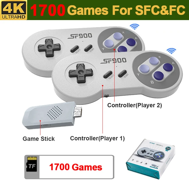 VILCORN 16-bit 8 BIt Wireless Dendy Retro TV Game Console For Super ...