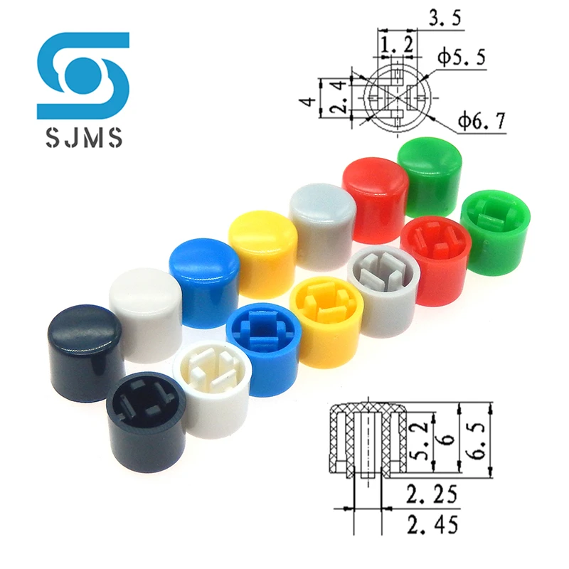 100pcs Plastic Micro Switch Button Caps A111 Momentary Switch Push Key ...