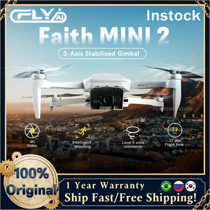CFLY-Faith-MINI2-Drone-3-Axis-Gimbal-Professional-Camera-4K-Video ...