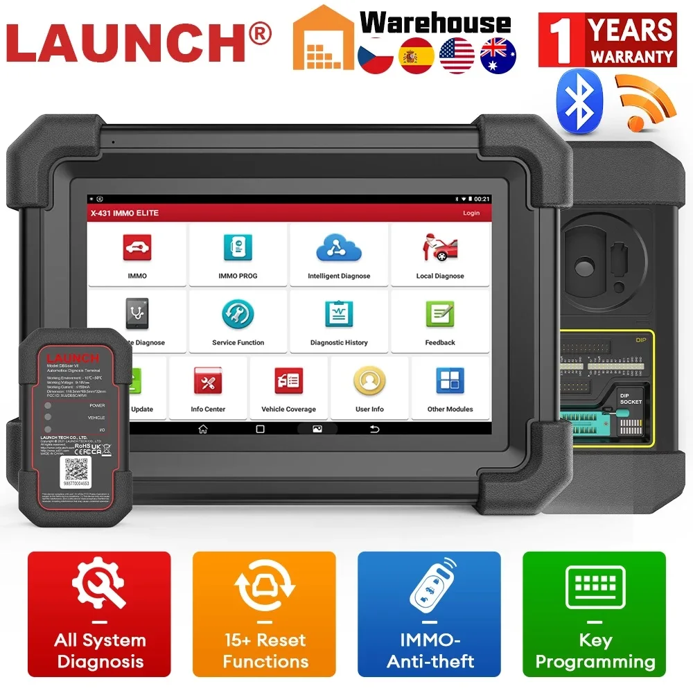 LAUNCH-X431-IMMO-Elite-key-programmer-Car-Immobilizer-Programming-Tools ...