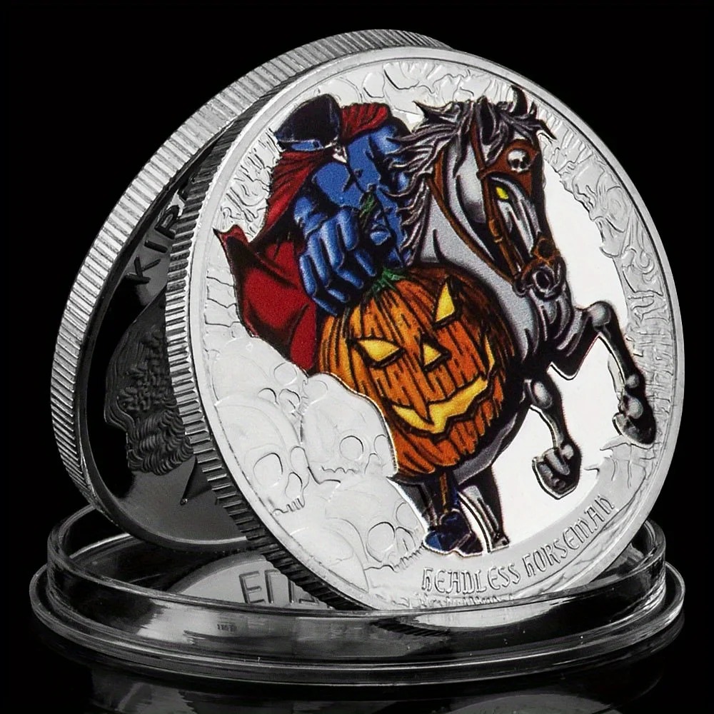 Halloween Souvenir Coin Collectible Silver Plated Collection Art The ...