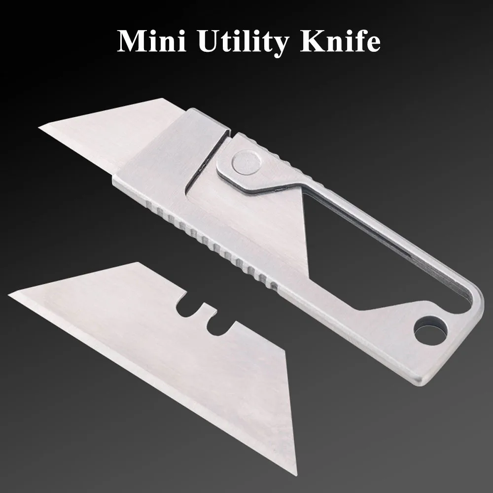 Stainless Steel Mini Pocket Utility Knife Sharp Portable Box Paper ...