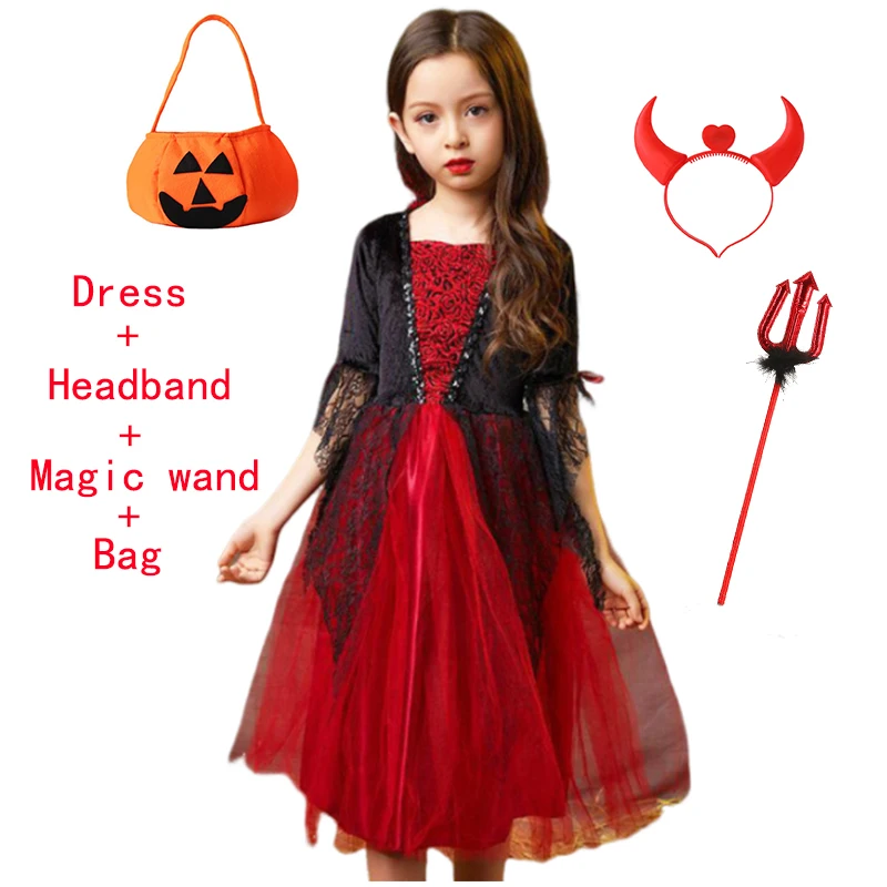 Vestido de vampiro para niñas y niños, disfraz de novia fantasma ...